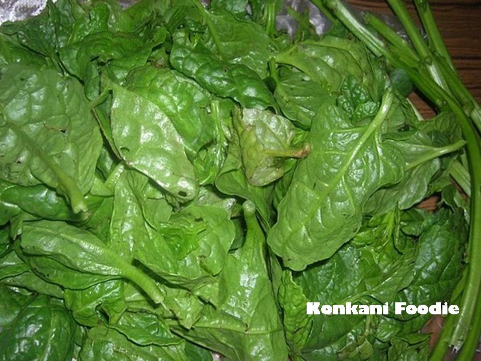 Konkani Foodie: Malabar Spinach Tambli (Basale Soppu Tambli/ Vaali ...
