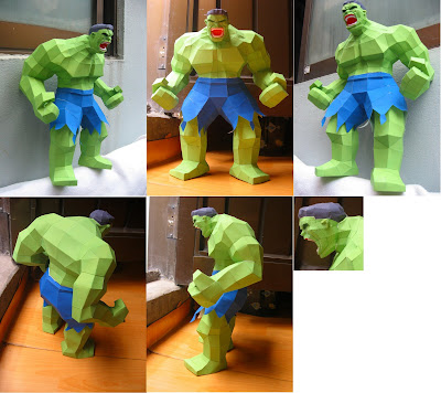 My best paper craft model collections: Hulk