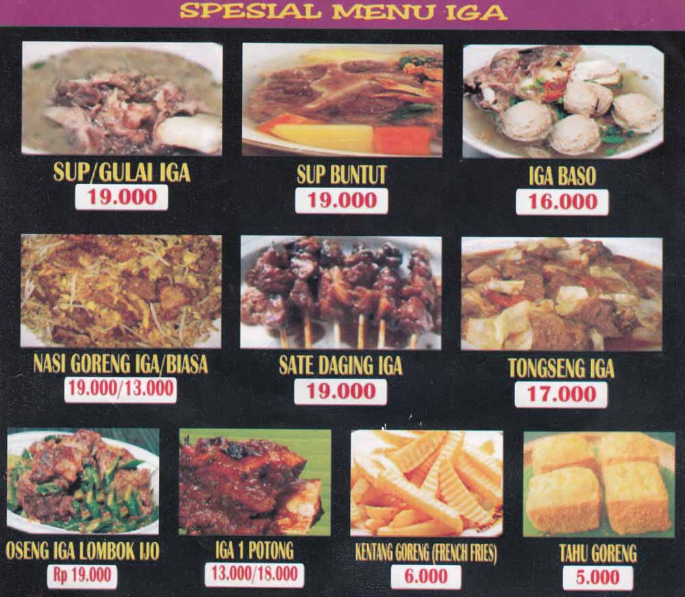 Lens@ KULINER: NIKMAT NYA IGA BAKAR Mas GIRI