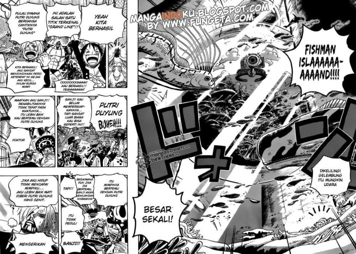 MANGA ONE PIECE CHAPTER 607 - 10.000 METER DI DASAR LAUT | Komik Bahasa ...