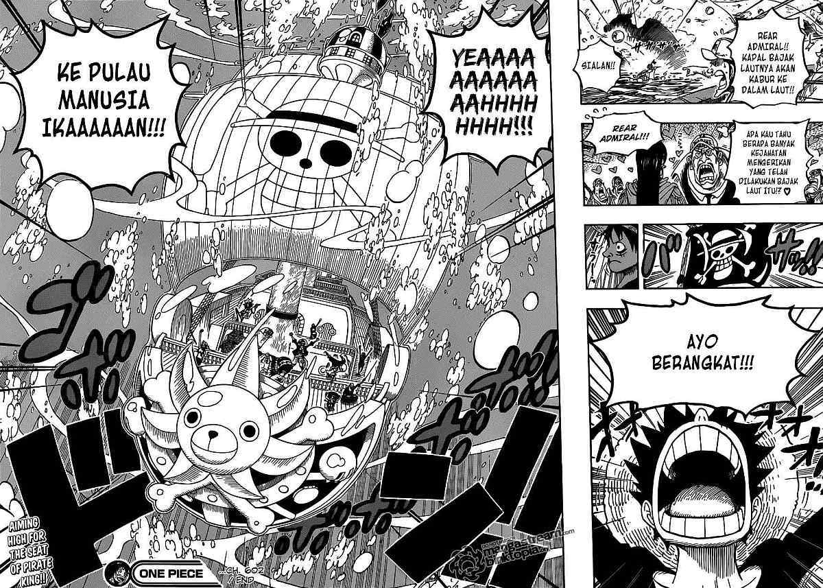 MANGA ONE PIECE CHAPTER 602 - BERLAYAR LURUS KE BAWAH | Komik Bahasa ...