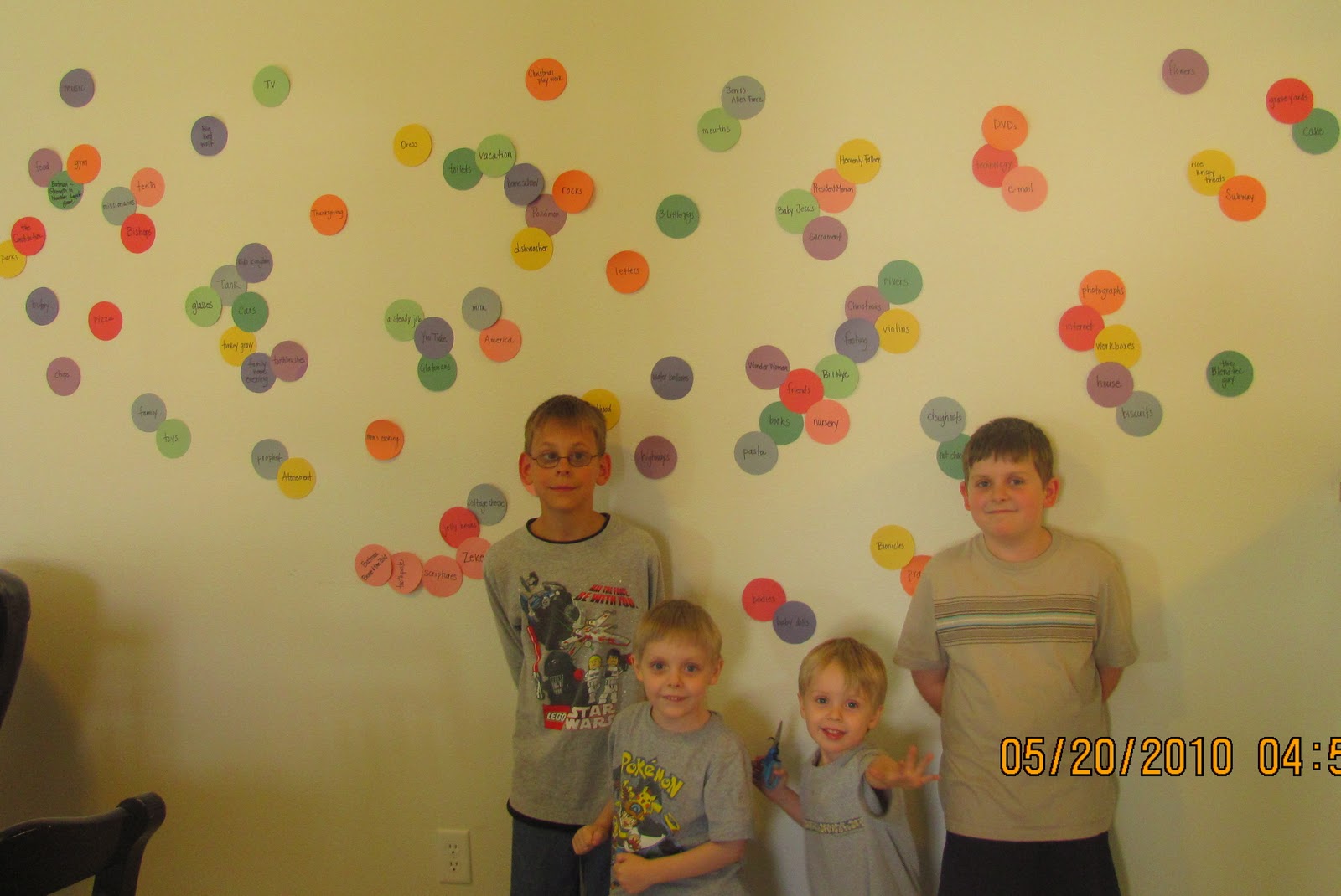 Gentle Art of Chaos: Our "Gratitude" Wall