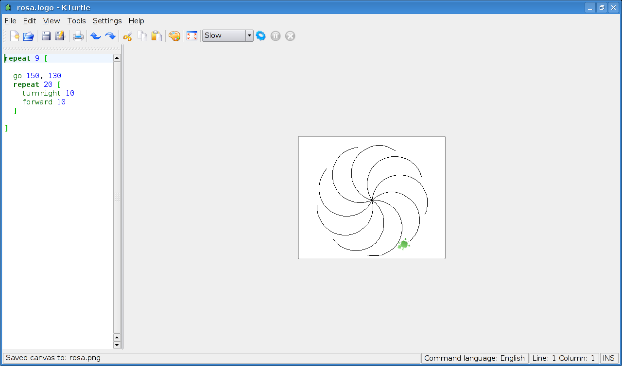 Paje Online: KTurtle: Programando em Logo no KDE