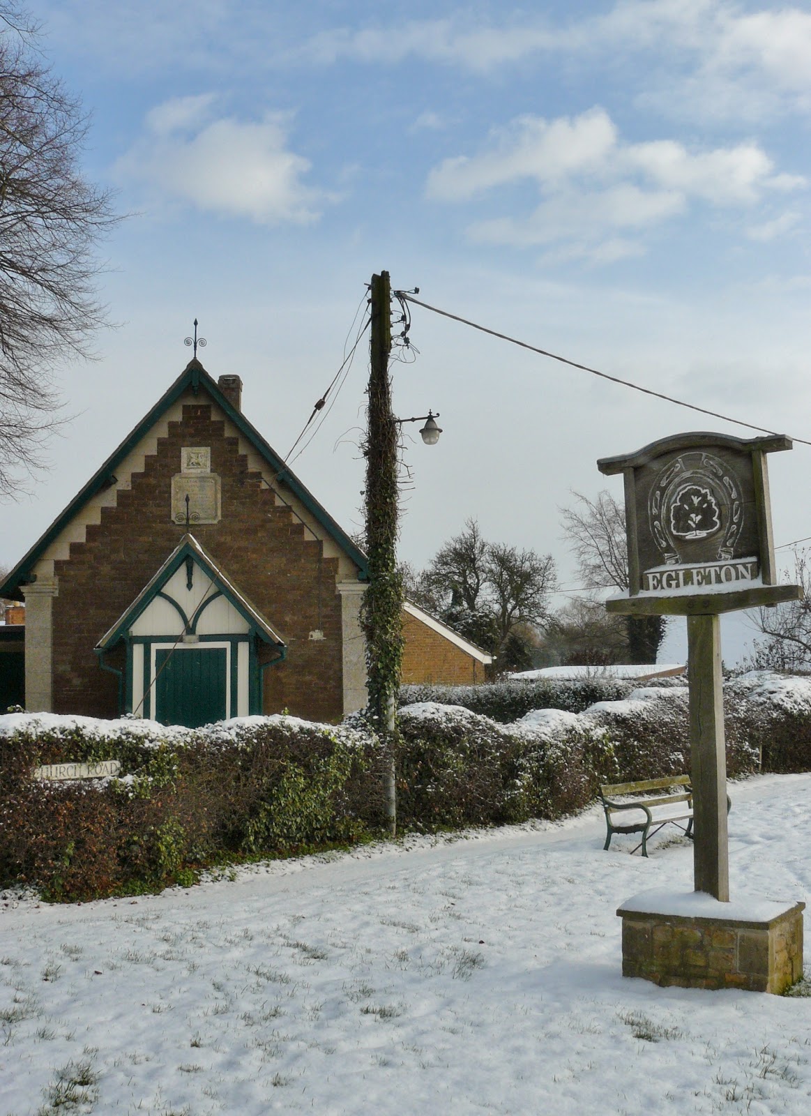 Martin Brookes Oakham: Egleton Rutland Village Snow Scenes Photographs
