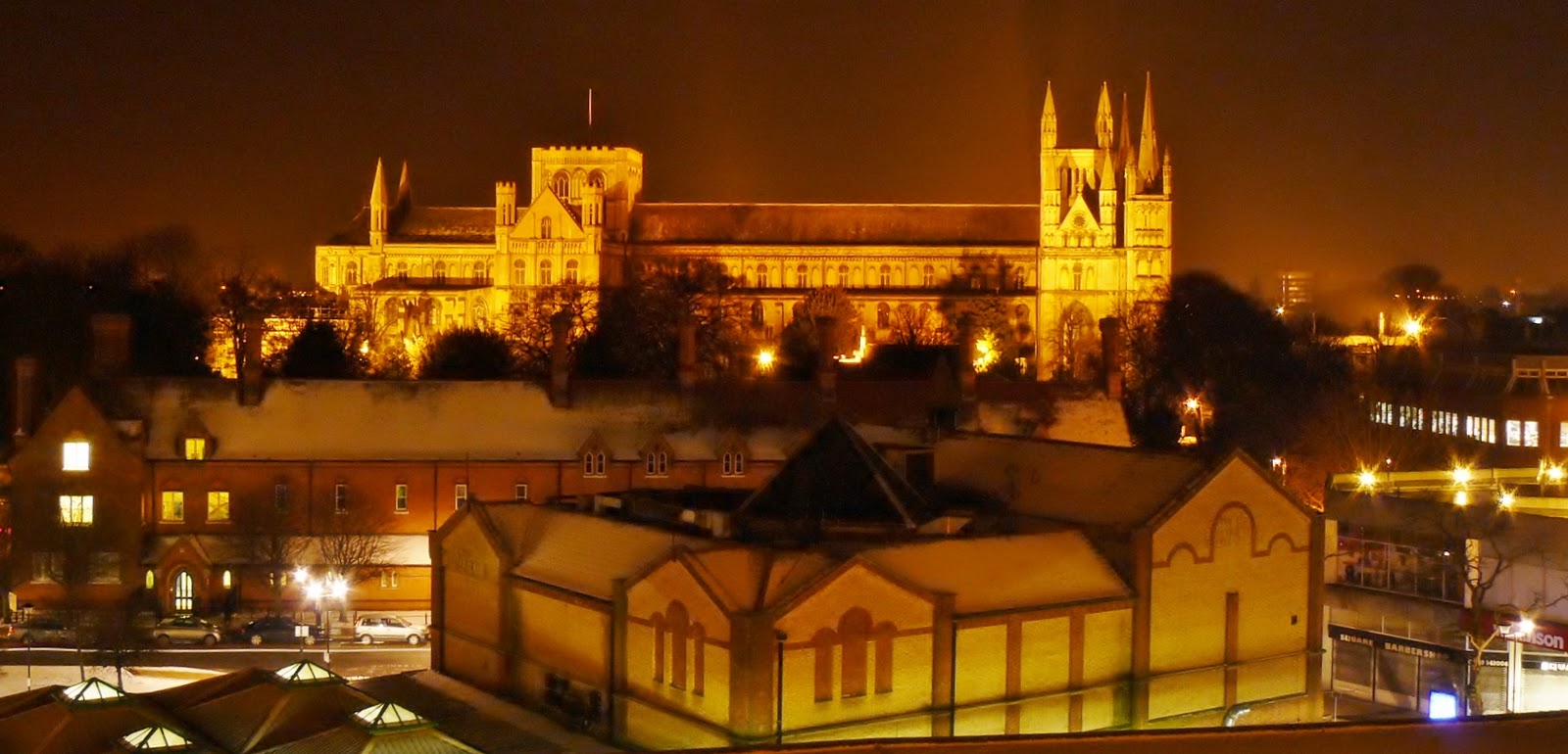 Martin Brookes Oakham Rutland: Peterborough Night time Skyline ...