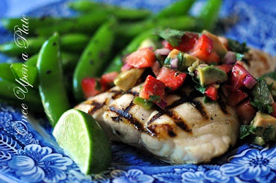 Once Upon a Plate: Grilled Snapper with Avocado-Strawberry Salsa