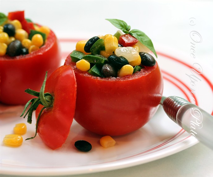 Once Upon a Plate The Recipes: Fresh Tomato Salad filled with ...