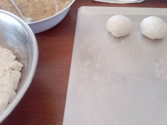 Making ho-dduk,호떡 만들기 at last!