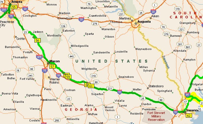 Road Trip across US: Day 15 and 16 Atlanta to Savannah to Washington DC