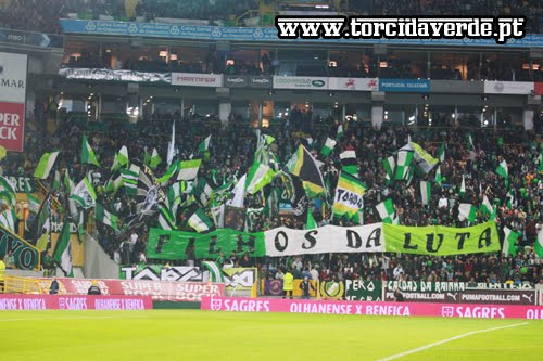 Claques de Portugal: Torcida Verde no derby.