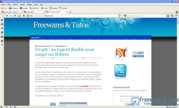 tuto & logiciels: Opera@USB : emportez Opera partout avec vous