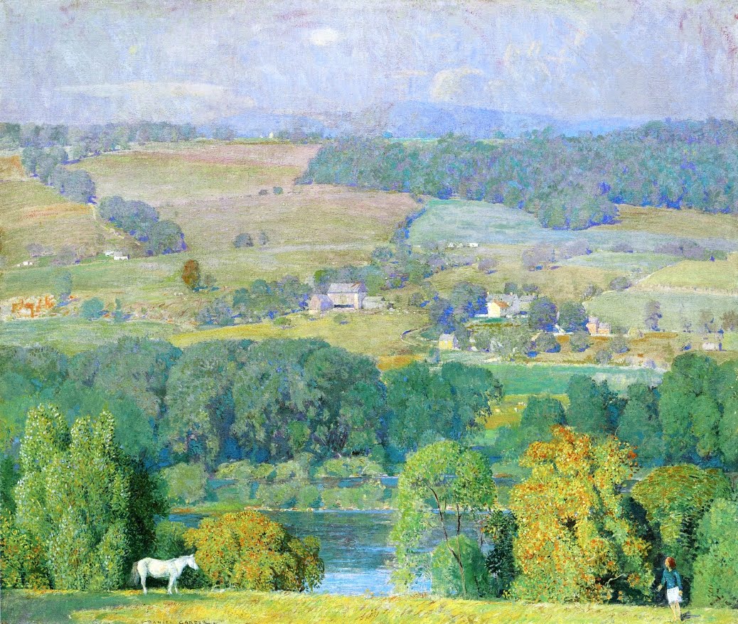 Landscape Painting by American Impressionist Artist Daniel Garber ...