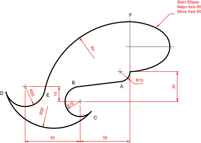 Engineering Drawing: Tangency Problem 04