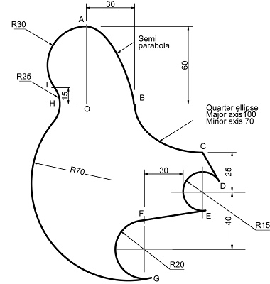 Engineering Drawing: Tangency Problem 13
