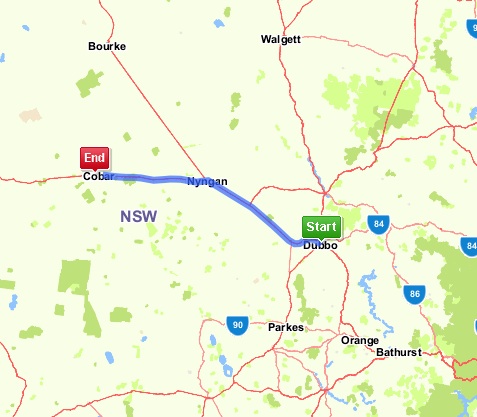 Scott's Australian adventures - The Nullarbor: Cobar - Maps, photos and ...