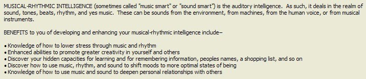Multiple Intelligences: Musical Intelligence "Music Smart" (Part 2 ...