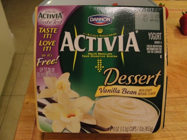 All Things Yummy: Activia Dessert- Vanilla Bean Strawberry Parfait