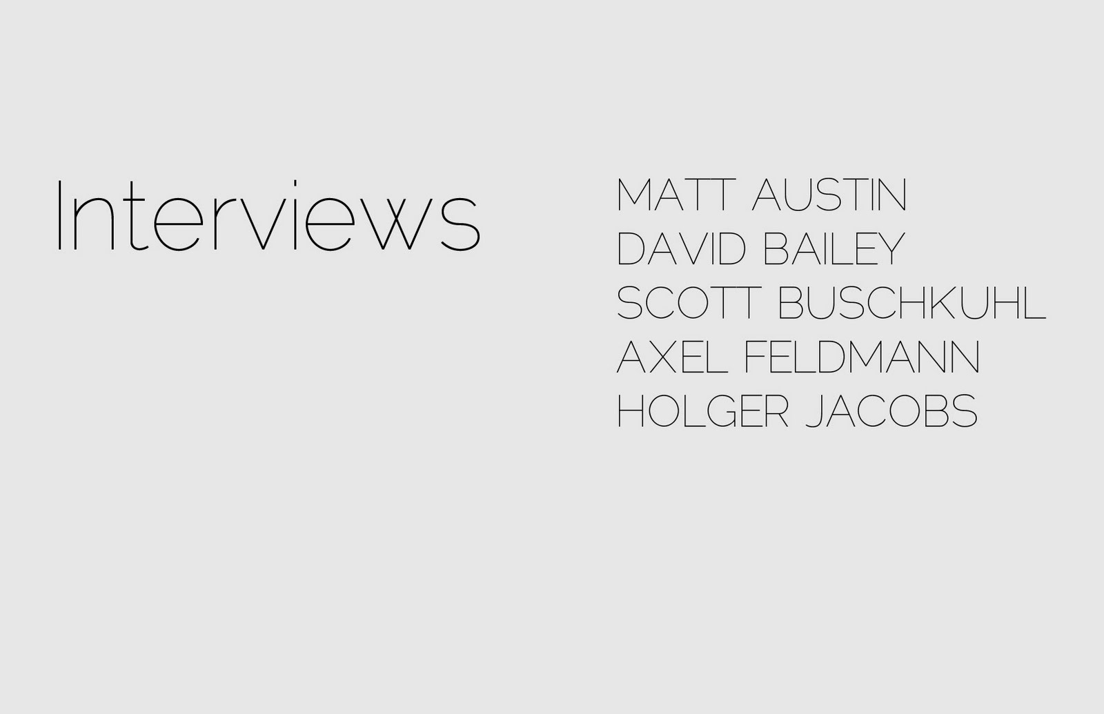 Design Context: Interview Designs