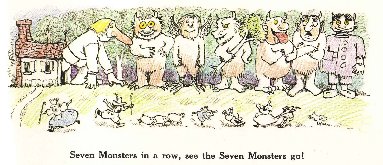 Vintage Kids' Books My Kid Loves: Seven Little Monsters
