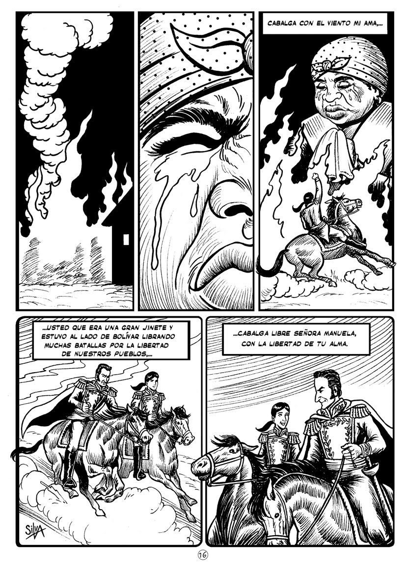 Comic Noveno Arte: "Manuela Saenz" del historietista peruano Juan ...