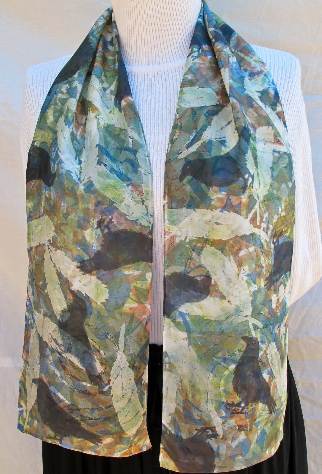 Linda Marcille, Fine Art ~ Crow House Studio: Hand Screen Printed Silk ...