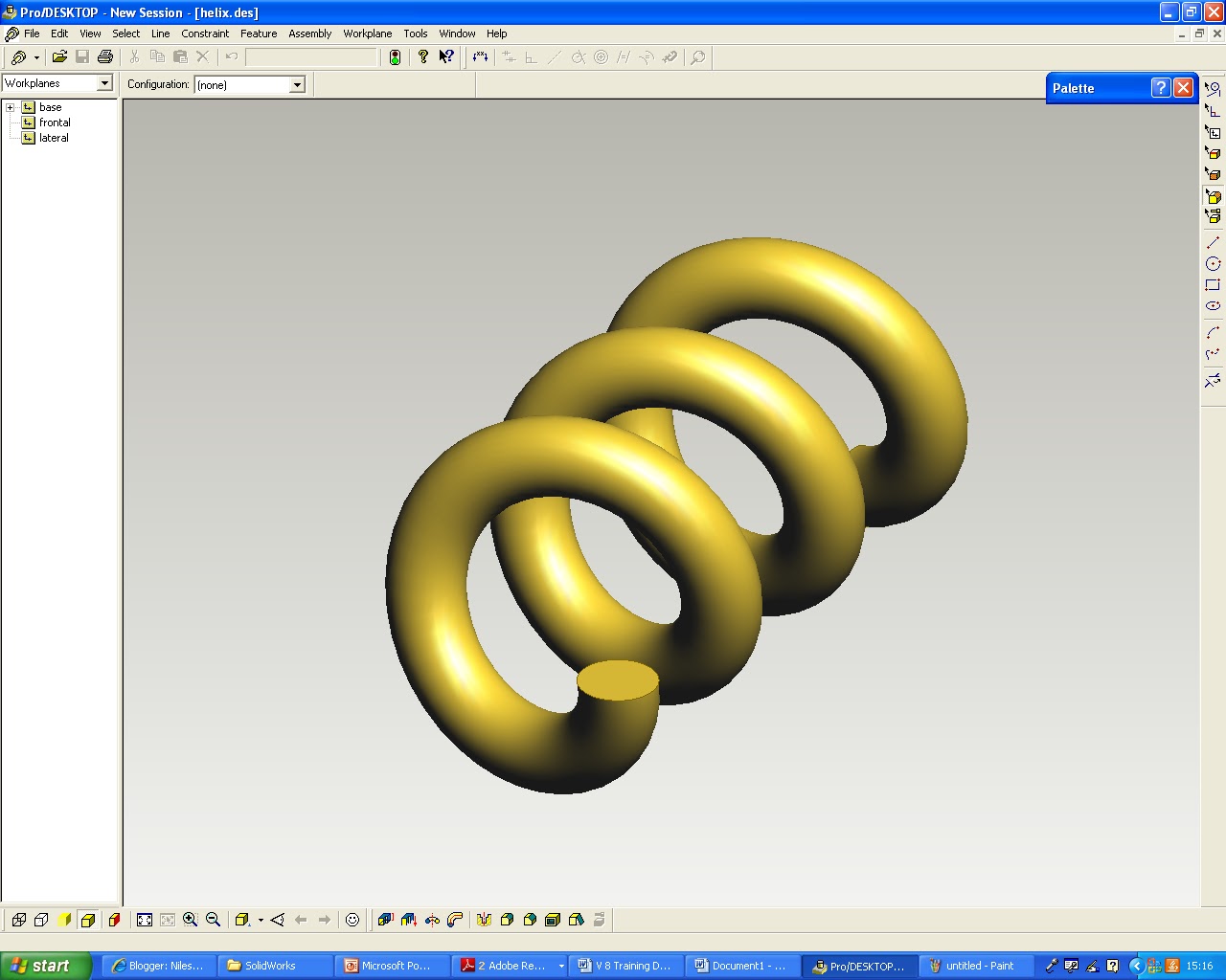 Nilesh - Product Design 2 ~ Module Task 2 - CAD: Pro/DESKTOP ...