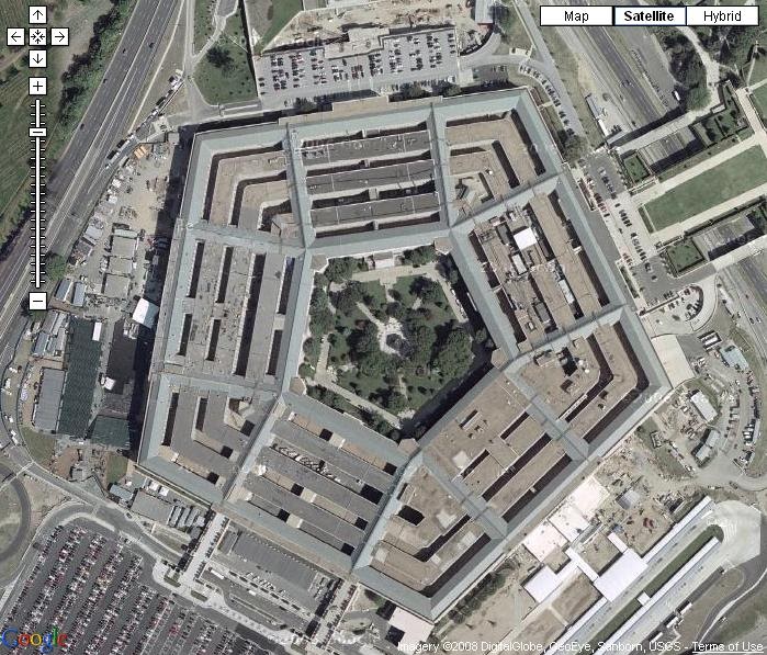 View from satellite: The Pentagon