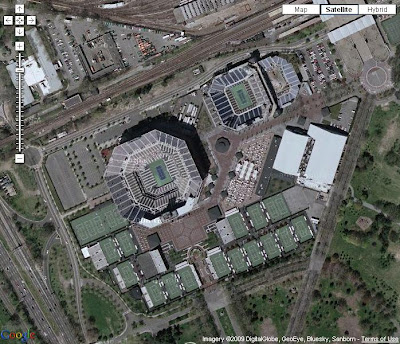 View from satellite: US Open