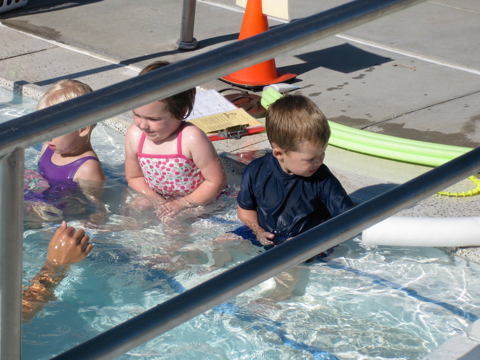 Sarah, Christopher, Jared & Carlin: PreSchool Level 1 Swim Lessons