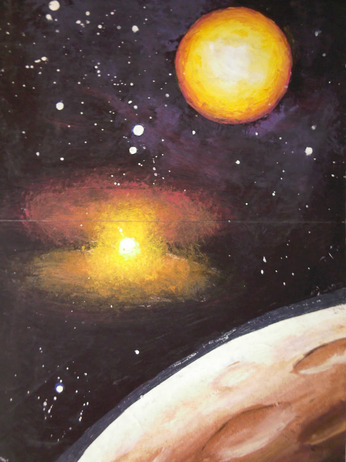 The space paintings of Corina Chirila: The birth of a solar system