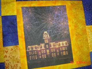 Stitchers Group: WVU Quilt
