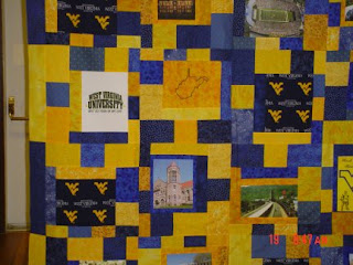 Stitchers Group: WVU Quilt