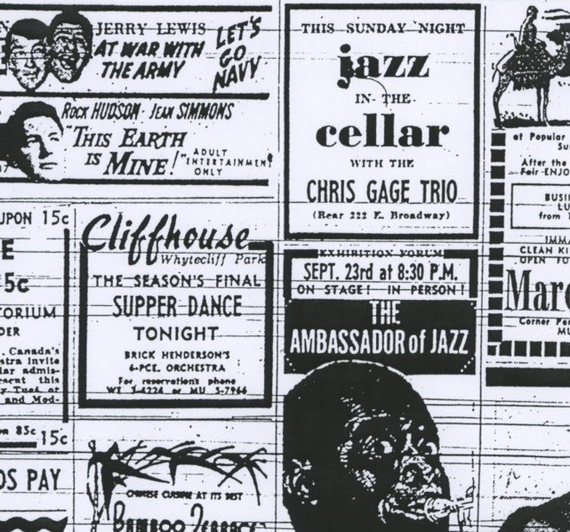 The Original Cellar Jazz Club: Cellar Newspaper Ads