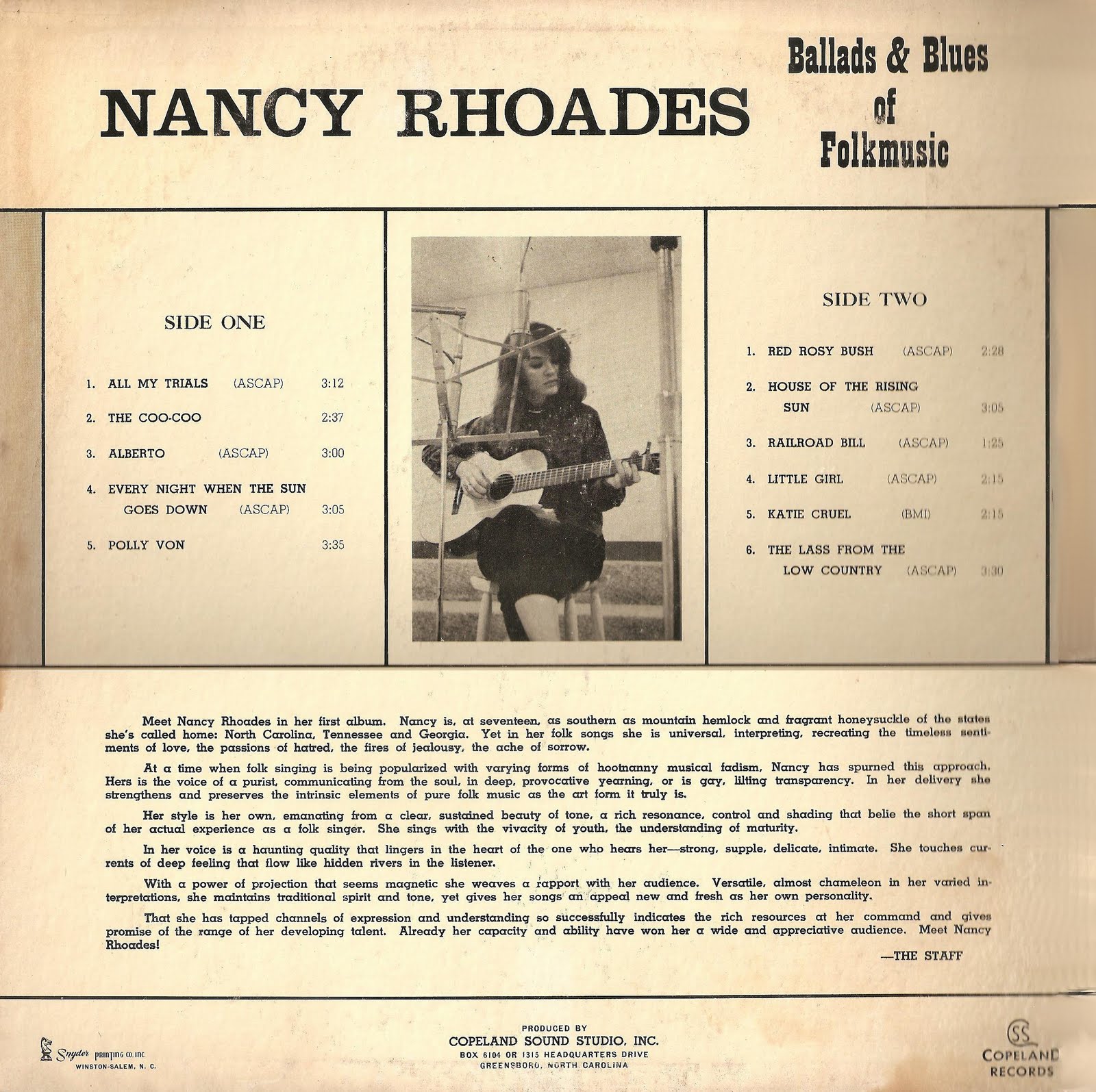 ROCKIN HOOD: Nancy Rhoades - Ballads & Blues