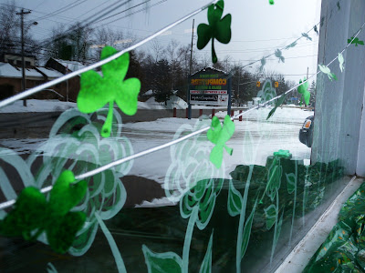 BEACH BLOOMS: St. Patrick's Day Window and Display