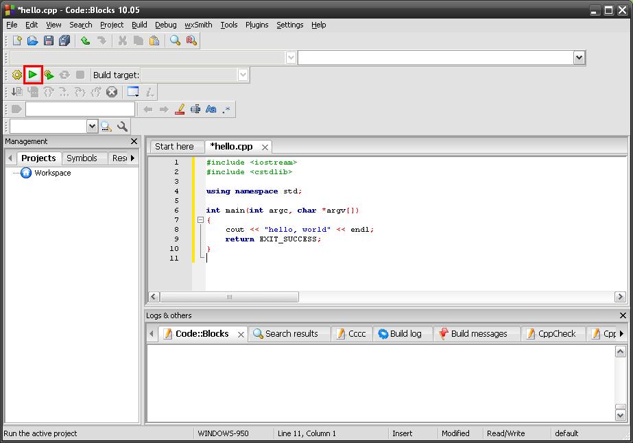Infinite Loop: 【介紹】Code::Blocks