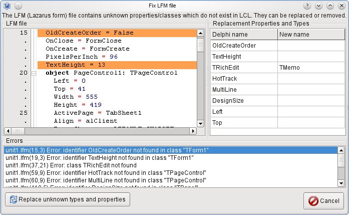 Lazarus Development: Delphi Converter