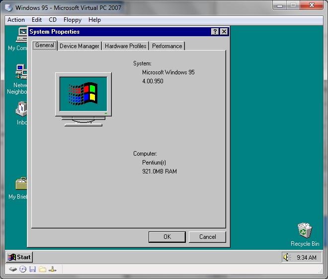 Windows 95 | Fun with virtualization