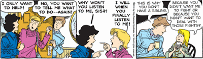 The Comics Section: Sally Forth: This is why you don't have a sibling.