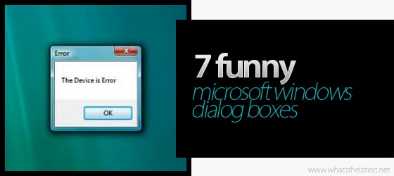 Technowit: 7 Funny Microsoft Windows Dialog Boxes