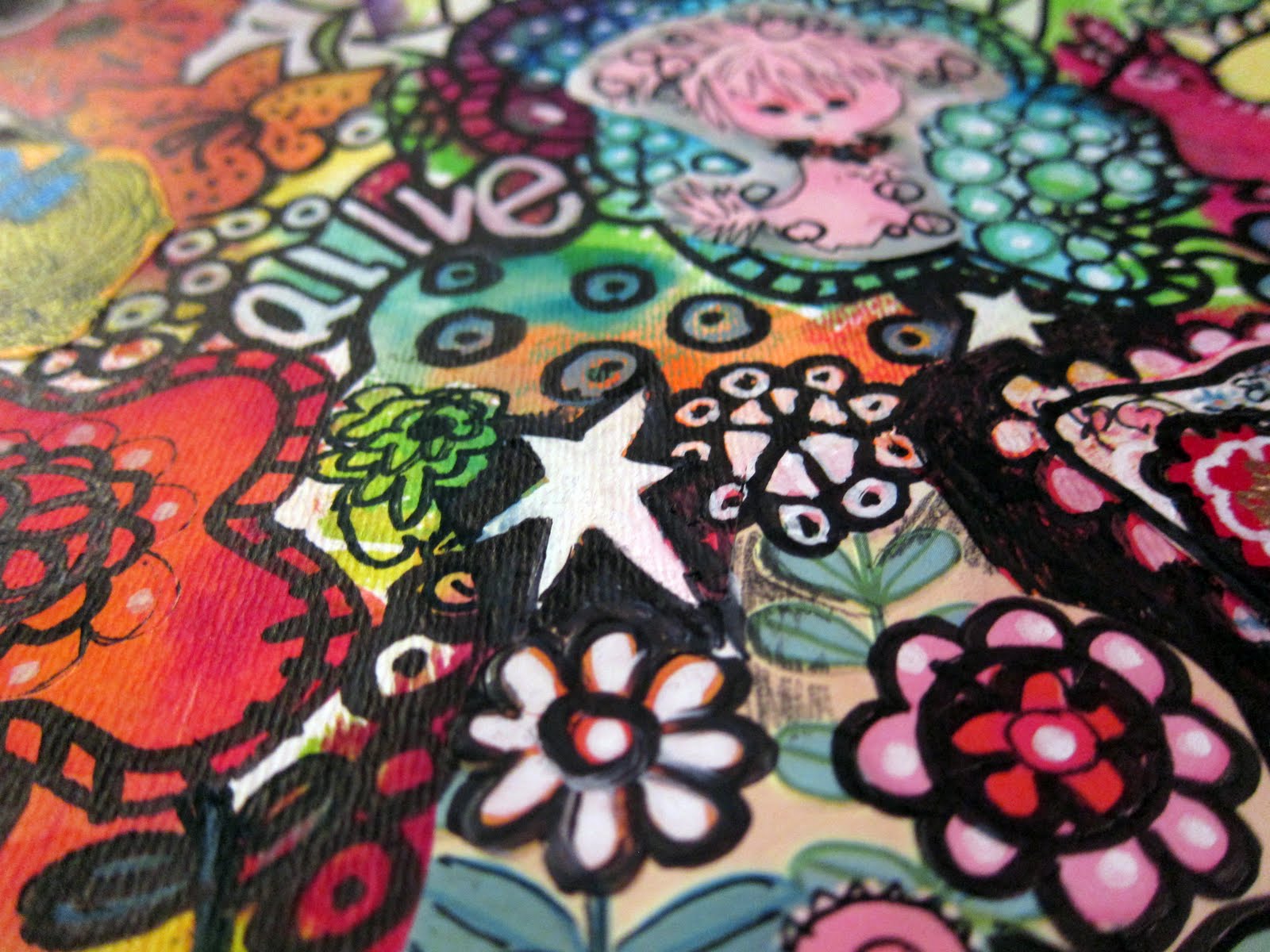 Art is Basic-- Art Teacher Blog: New Collage Doodle