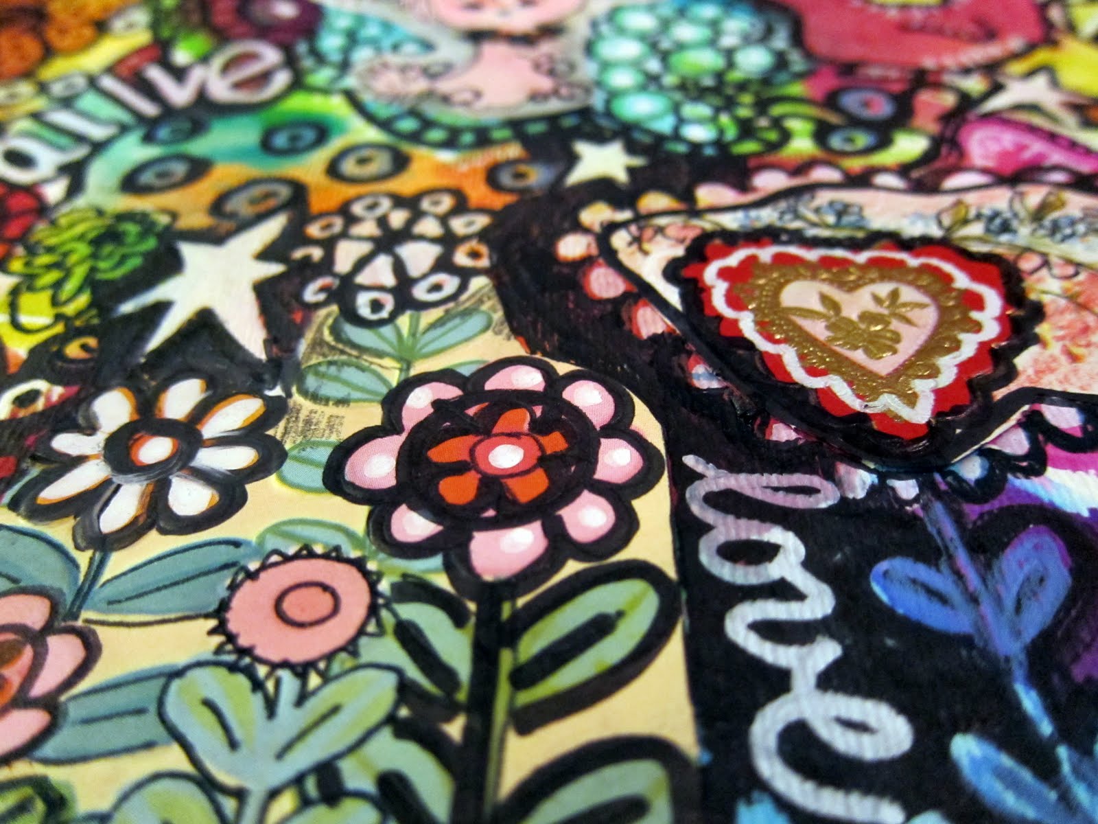 Art is Basic-- Art Teacher Blog: New Collage Doodle