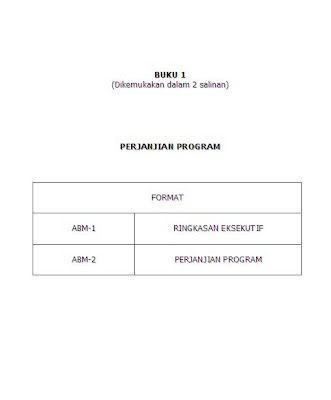 PANDUAN PENYEDIAAN ANGGARAN BAJET: Format ABM-1