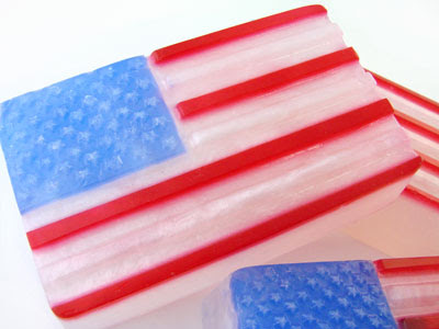 American Flag Soap - Final Reveal - Soap Queen