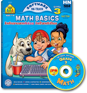 School Zone’s Math Basics 3 On-Track Software (Ages 7-8) Third grade ...
