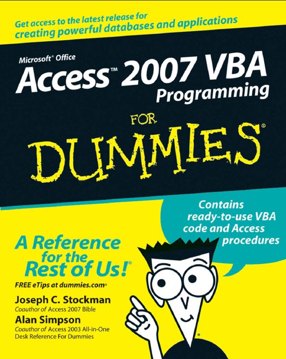 Access 2007 VBA Programming For Dummies | FreeLibros