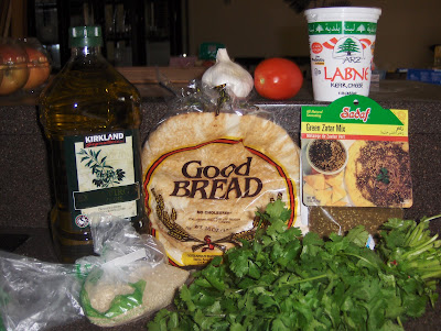 Tempting My Palate: Lebni dip with herb grilled flatbread