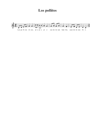 Educación Musical: Canción "Los pollitos".