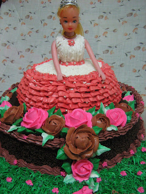 Inasalybakery: Kek Barbie-CMC