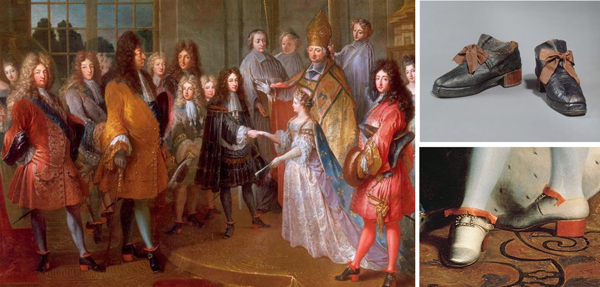 chaussures talon rouge louis xiv